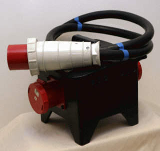 125a 3 Phase Distro to 2 x 63a 3 Phase Sockets, Viking Lighting